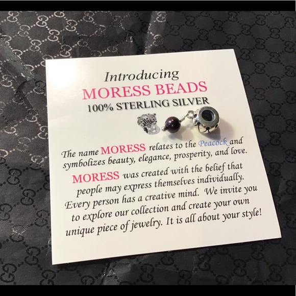 Moress Beads | Jewelry | Moress Beads New Black Pearl Sterling Drop ...